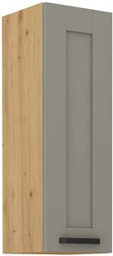Kuchyňská skříňka LUNA 30 G-90 1F korpus: dub artisan, barva dvířek: světle šedá CLAY