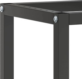 Rám pracovního stolu matně černý a červený 110 x 50 x 79 cm kov 151450