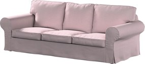 Potah na pohovku IKEA Ektorp 3-místná, nerozkládací barva růžová látka pletený vzor