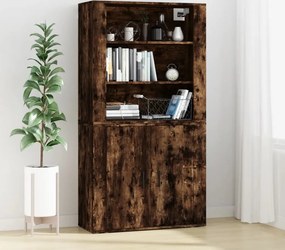 vidaXL Skříň highboard kompozitní dřevo [3185363] Barva: kouřový dub