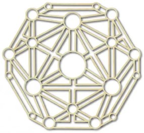 Geometrický obraz na zeď vyřezávaný z dřevěné překližky l SENTOP PR0330