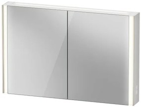 Duravit XViu - Zrcadlová skříňka s osvětlením, Icon verze, 1220x156 mm, champagne matná XV71440B1B1