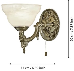 EGLO 85859 - Nástěnné svítidlo MARBELLA 1xE14/40W/230V