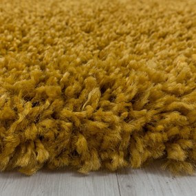 Ayyildiz, Kusový koberec Sydney Shaggy 3000 gold, 80x150, žlutá, ložnice