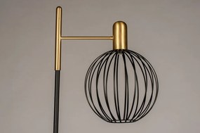 Stojací designová lampa Black Pin and Gold
