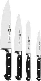 Šéfkuchařský nůž, univerzální nůž, nůž na uzeniny a nůž na ovoce a zeleninu. Professional S