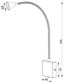 Lucide 18293/03/31 - LED Flexibilní lampička BUDDY LED/4W/230V bílá