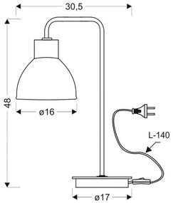 Stolní lampa VARIO Candellux