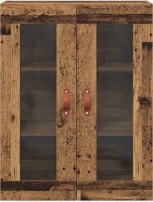 Nástěnné skříně 2 ks Staré dřevo 69,5 x 34 x 90 cm 3334299