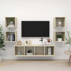 5dílný set TV skříněk dub sonoma kompozitní dřevo 3079622