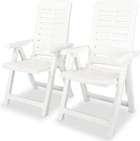 3dílný bistro set plastový bílý 275073