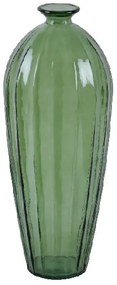 San Miguel VIDRIOS SAN MIGUEL !RECYCLED GLASS! Váza z recyklovaného skla "ETNICO", 56 cm, zelená