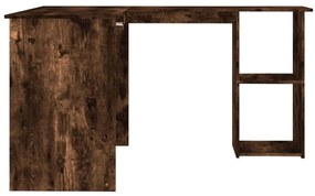 Petromila Rohový psací stůl kouřový dub 120x140x75 cm kompozitní dřevo