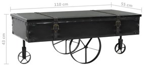 Konferenční stolek MDF a jedlové dřevo 110 x 55 x 43 cm - Default Title