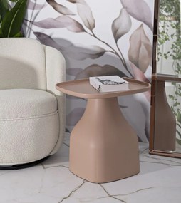 Konferenční stolek Gea 50 cm pudrově růžový
