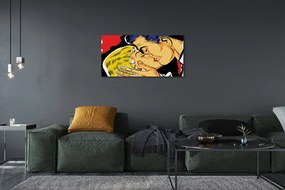 Obrazy na plátně lidé políbit 140x70 cm