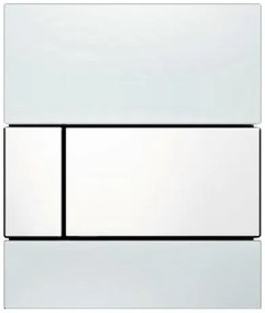 Tece TECEsquare - Ovládání splachování pisoáru, bílé sklo/bílá 9242800