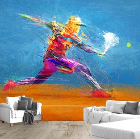 Fototapeta - Malovaný tenista (245x170 cm)