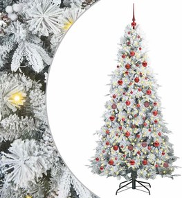 Umělý Skládací Vánoční Strom s stojanem Bílá 180 cm PE a PVC 3397484
