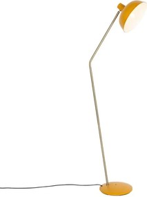 Stojací retro lampa žlutá Milton Yellow