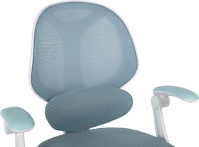 Dětská otočná židle Neoseat JUNI 009 s podnoží — látka, modrá