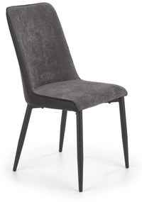 Jídelní židle K368 šedá / černá