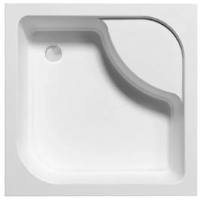 Polimat Čtvercová akrylátová sprchová vanička Tenor 2 80x80 (90x90) Barva: Bílá, Rozměry (cm): 90x90
