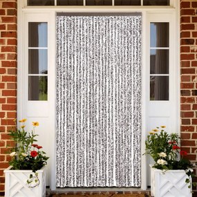 Závěs proti hmyzu hnědý a béžový 118 x 220 cm Chenille 315131