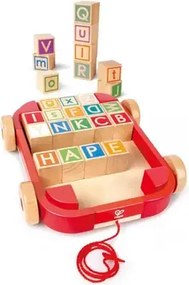 Hape Tahací vozík s kostkami / od 2 let