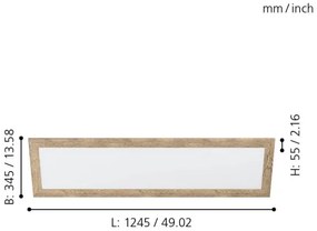 Eglo 99437 - LED Stropní svítidlo PIGLIONASSO LED/32W/230V 345x1245 mm