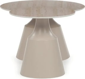 Konferenční stolek 70x70x44cm CT-F4152 TRV, keramika, travertin