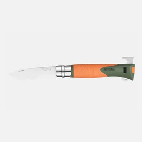 Opinel Zavírací nůž VRI N°12 Inox Explore s odstraňovačem klíšťat a pišťalkou, 10 cm, oranžová 002489
