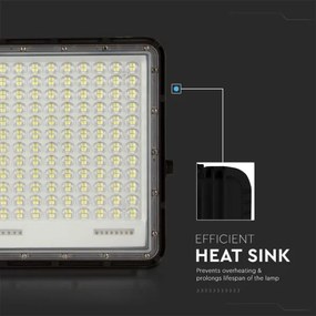 LED Venkovní solární reflektor LED/30W/3,2V 6400K černá + DO