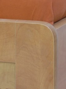 BMB Postel Karlo Klasik oblá jednolůžko - imitace dřeva Dekor: Akát, Rozměr: 90 x 200 cm