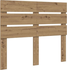 Rám postele Umělecký dub 120 x 200 cm Masivní borové dřevo 3411767
