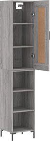 Skříň highboard šedá sonoma 34,5 x 34 x 180 cm kompozitní dřevo 3200327