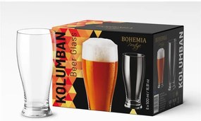 BOHEMIA PRESTIGE COLUMBAN PIVNÍ SKLENICE 500ML SADA 6 KS