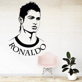 Cristiano Ronaldo portrét - vinylová samolepka na zeď 100x68cm