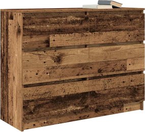 Příborník starého dřeva 100x35x76 cm Dřevěná konstrukce 3328505