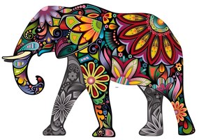 Samolepka Ambiance India Elephant, 60 x 85 cm