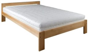 Drewmax LK194 200x200 cm dřevěná postel masiv buk dvojlůžko