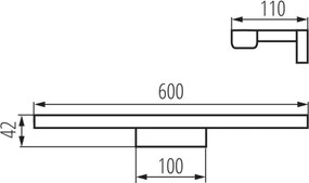 Nástěnné LED svítidlo Kanlux ASTEN LED IP44 12W-NW neutrální bílá 26684