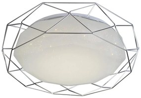 LED Stropní svítidlo SVEN LED/24W/230V pr. 43 cm lesklý chrom