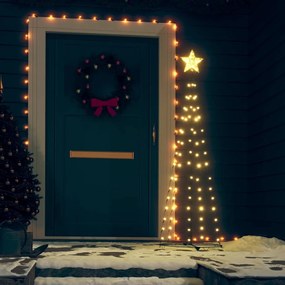 Venkovní vánoční světelný kužel, 2m vysoký, 480 LED diod, zelená konstrukce, různé barvy na výběr Barva: Studená bílá