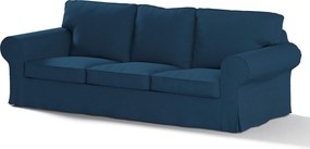 Potah na pohovku IKEA  Ektorp 3-místná, nerozkládací barva tmavě modrá