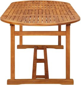 Zahradní jídelní stůl 220 x 90 x 75 cm masivní akáciové dřevo 315949