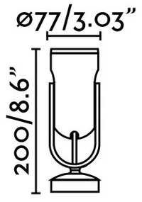 FARO 70035 - LED Venkovní nástěnné svítidlo SLOT-1 LED/14W/230V IP65 3000K