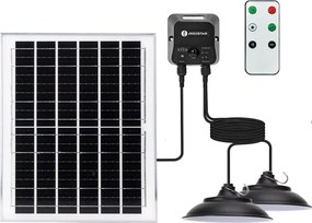Aigostar - LED Solární lustr 2xLED/70W/12V 12000 mAh 6500K pr. 23,5 cm + DO