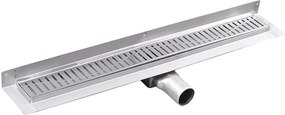 Gelco Manus - Sprchový odtokový žlab Onda, 65 cm, ke zdi, nerez GMO22
