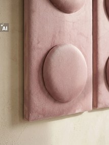 Sinsay - Čalouněné nástěnné panely ve tvaru bloku 2 pack - pastelová růžová